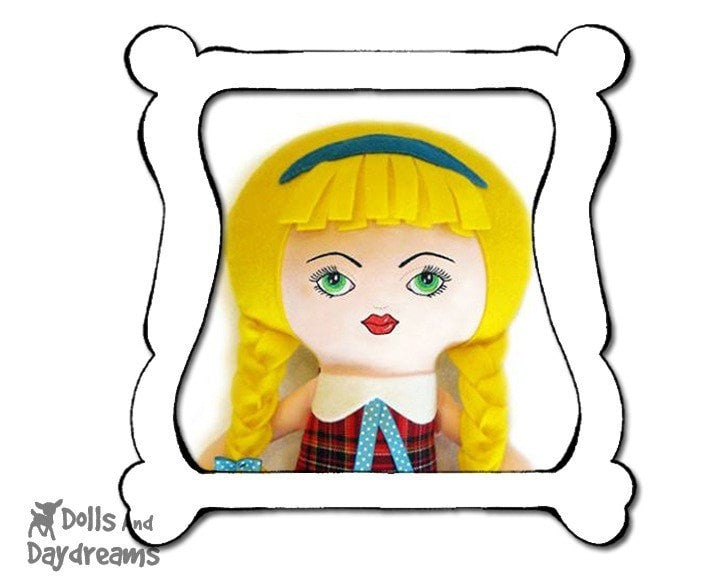 Hand Embroidery or Painting Art Doll Face Pattern | Dolls And Daydreams