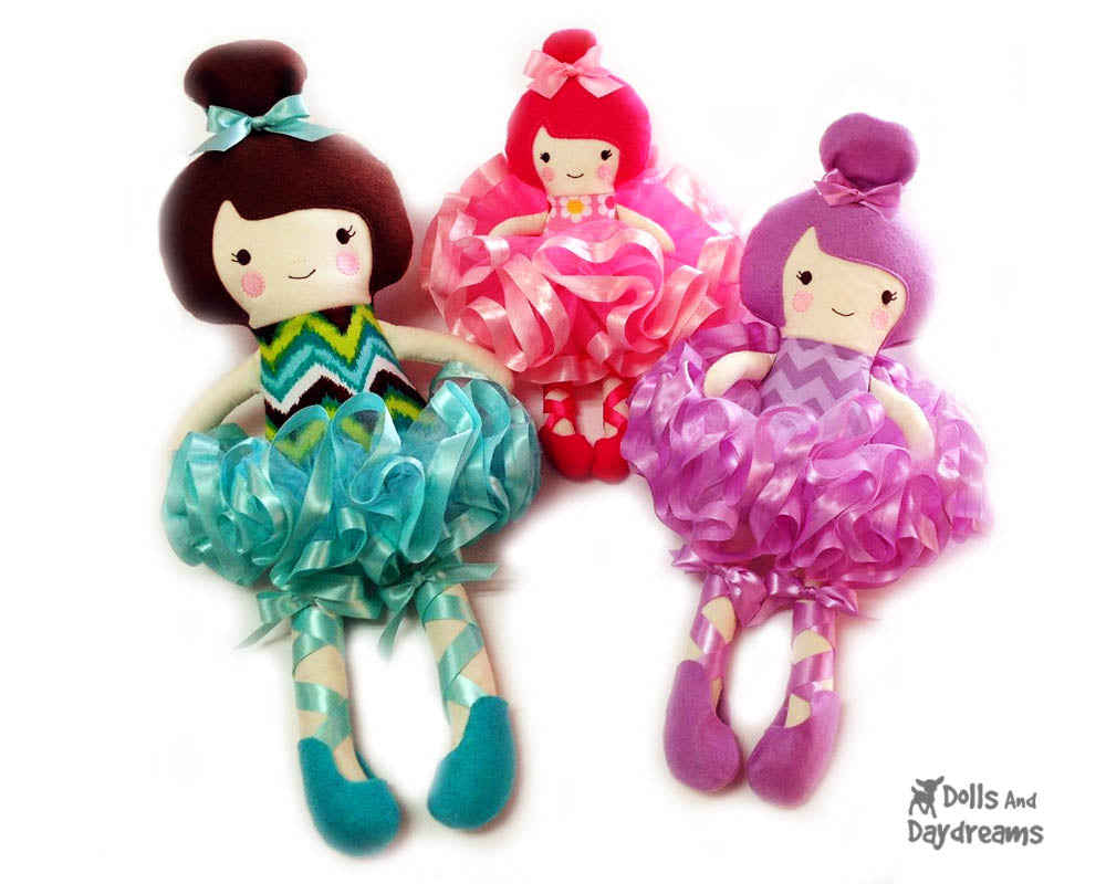 Embroidery Machine ITH Ballerina Doll Pattern | Dolls And Daydreams