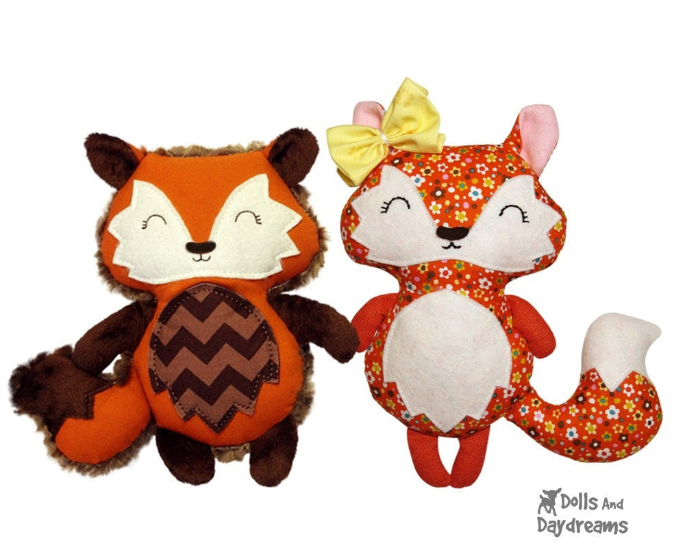 Baby Fox Sewing Pattern | Dolls And Daydreams
