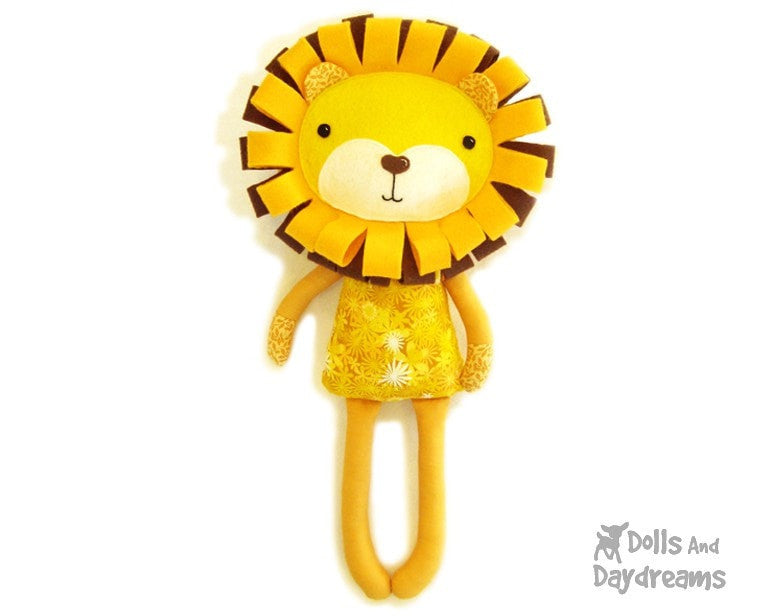 Lion Sewing Pattern | Dolls And Daydreams
