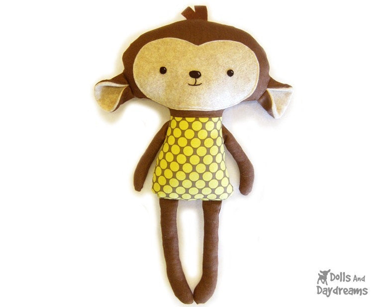 Monkey Sewing Pattern | Dolls And Daydreams