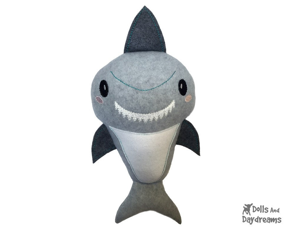 Embroidery Machine Shark Pattern | Dolls And Daydreams