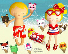 Quick Kids Ice Cream Lion Sewing Pattern | Dolls And Daydreams