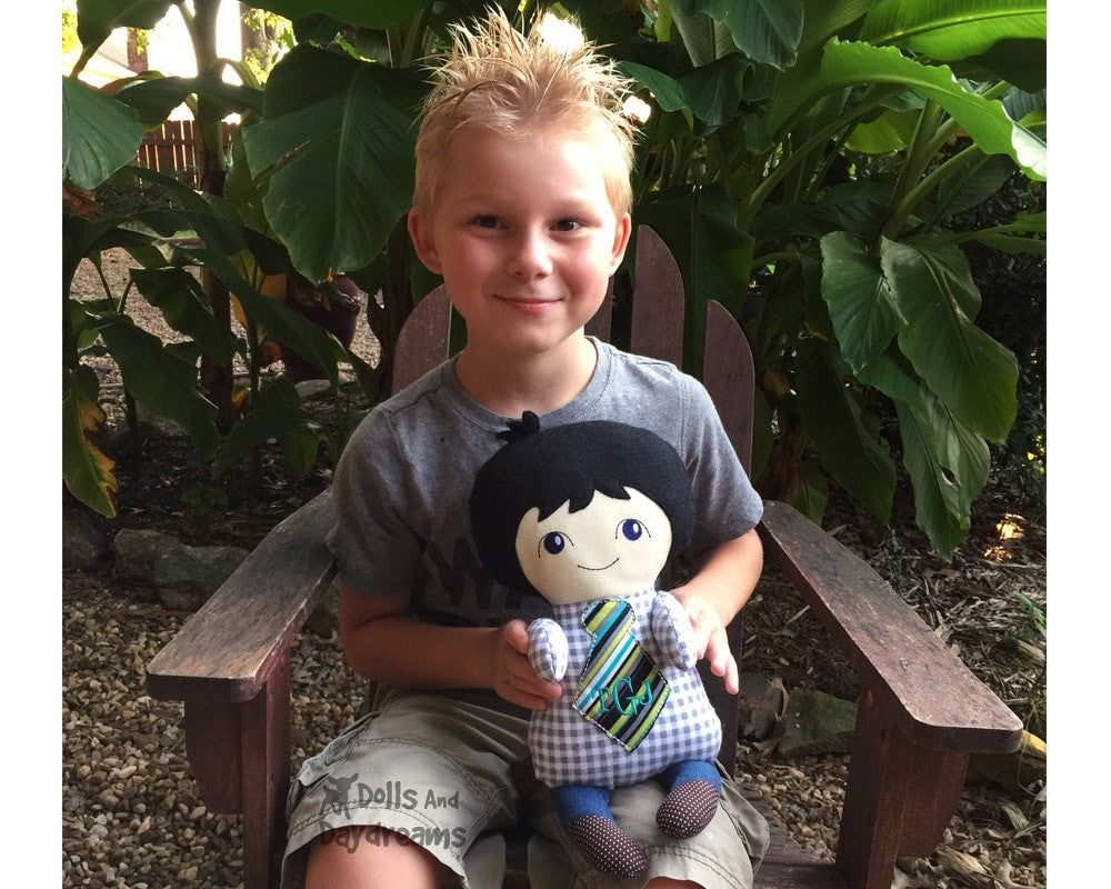 Embroidery Machine Timothy Boy Doll Pattern | Dolls And Daydreams