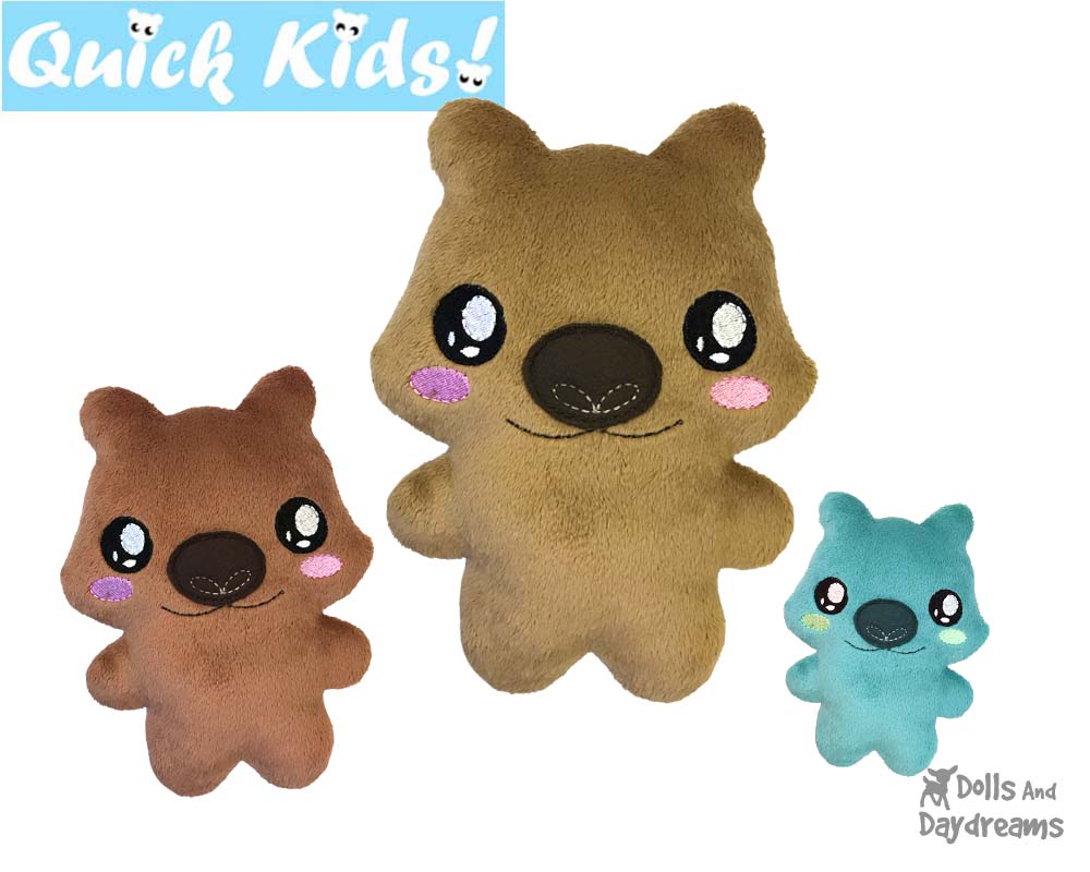 ITH Quick Kids Wombat Pattern | Dolls And Daydreams