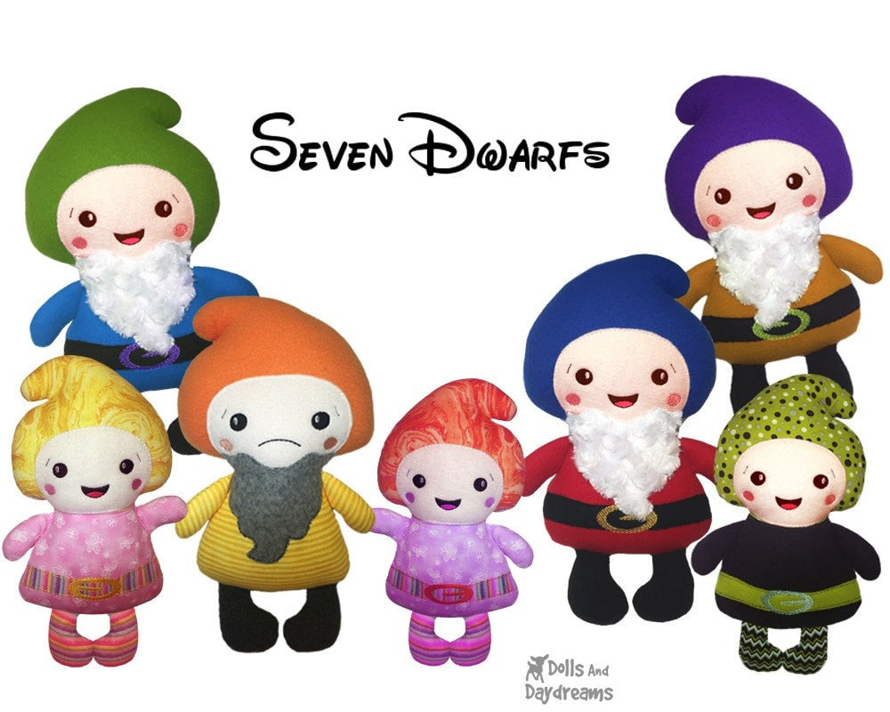 Embroidery Machine Dwarf Pattern | Dolls And Daydreams