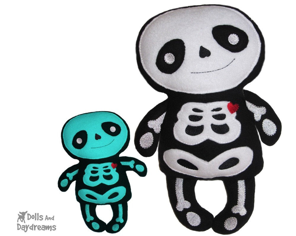 Embroidery Machine Skeleton Pattern | Dolls And Daydreams