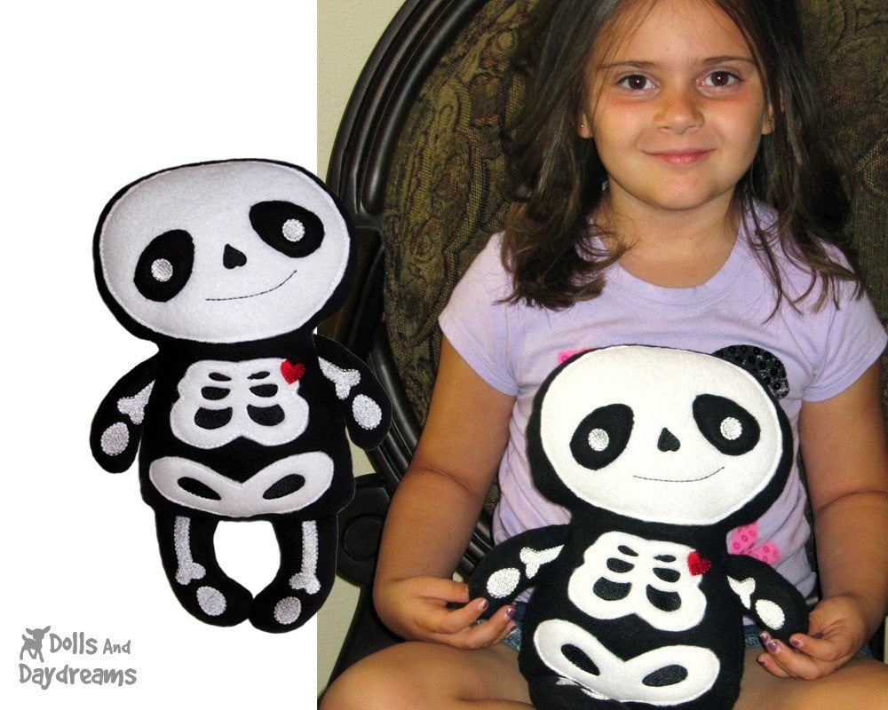 Embroidery Machine Skeleton Pattern | Dolls And Daydreams