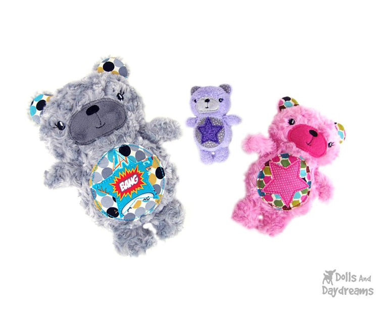 Embroidery Machine Teddy Bear ITH Pattern | Dolls And Daydreams